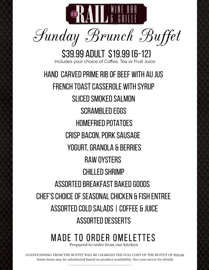 Menu & Hours At the Rail - White Clay Creek Country Club